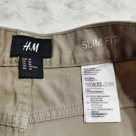 H&M | Pants | Hm Slim Fit Twill Pants | Poshmark